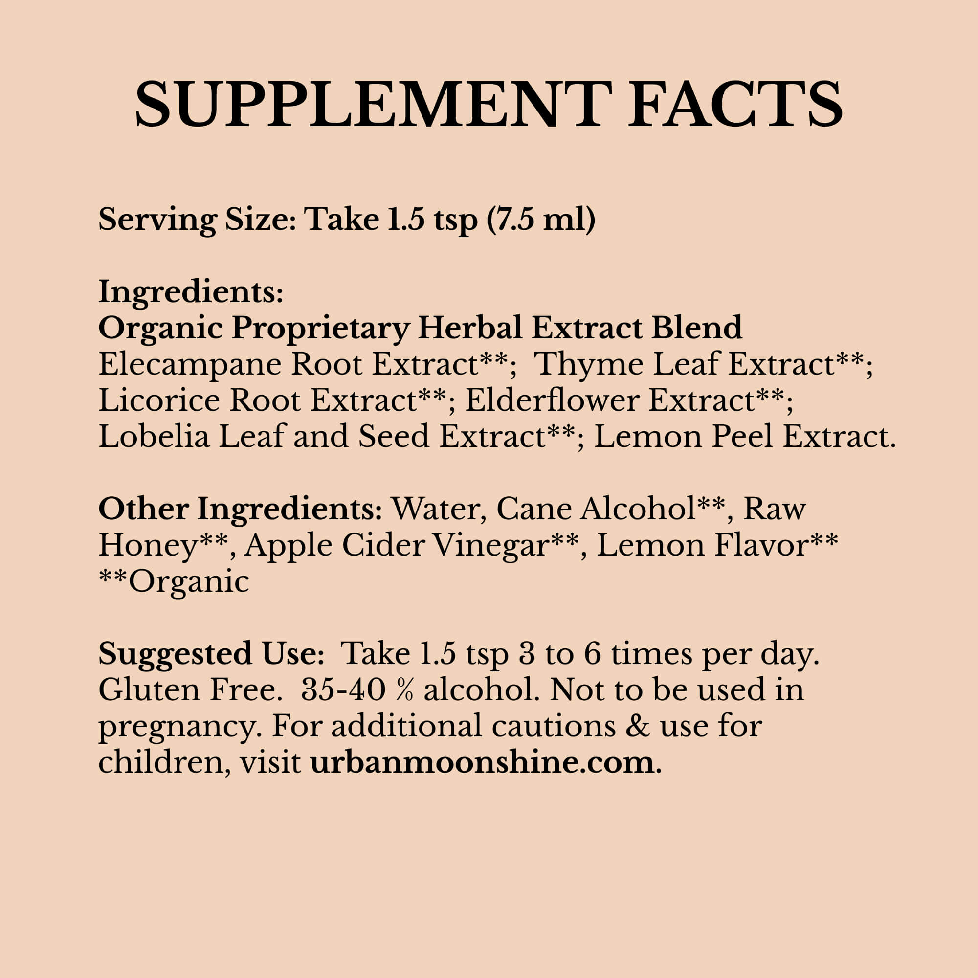 Clear Chest Herbal Syrup - Urban Moonshine