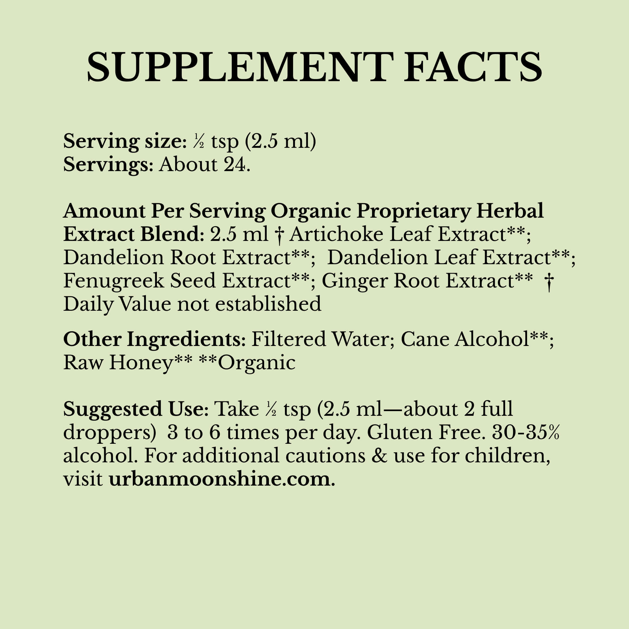 Healthy Liver Bitters - Urban Moonshine